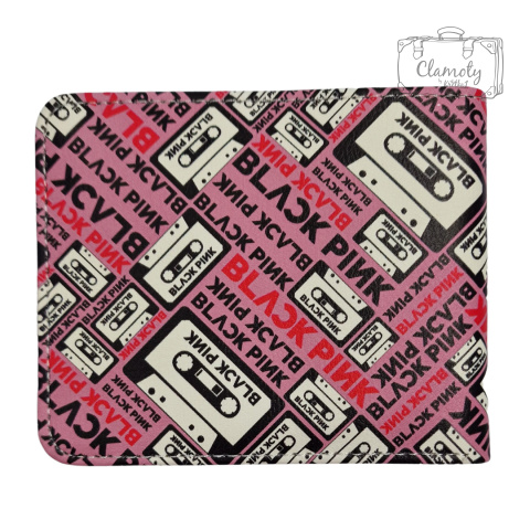 Portfel Rozkładany Black Pink Korea Kaseta